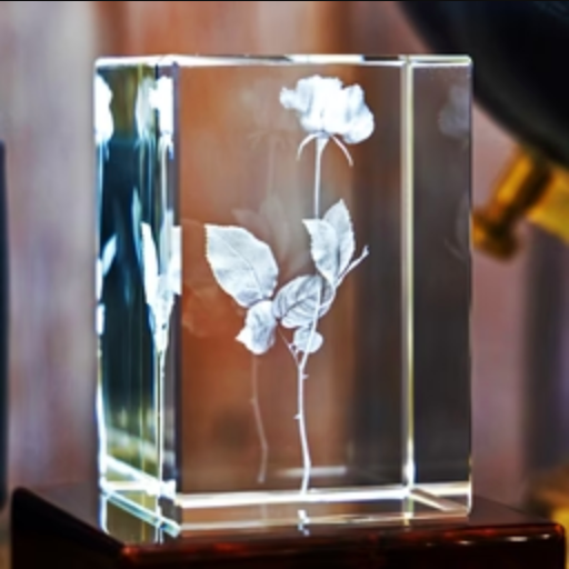 3D Memorial Gift Picture Engraving on Crystal - Beyond Memories